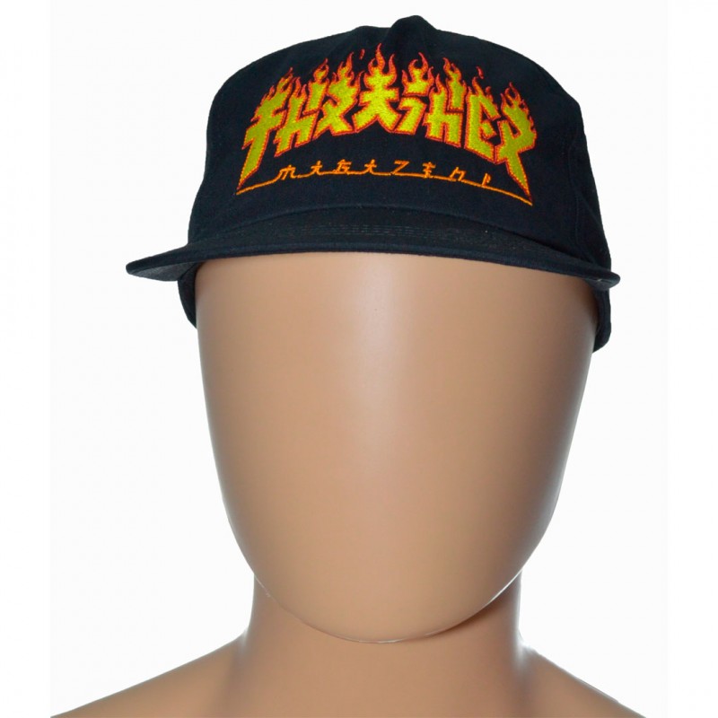 Thrasher Godzilla Flame Cap Black – NO23 Skateboards