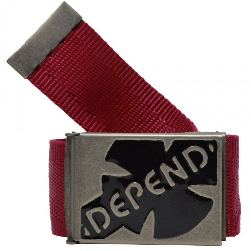 Red Independent Depend Belt – NO23 Skateboards