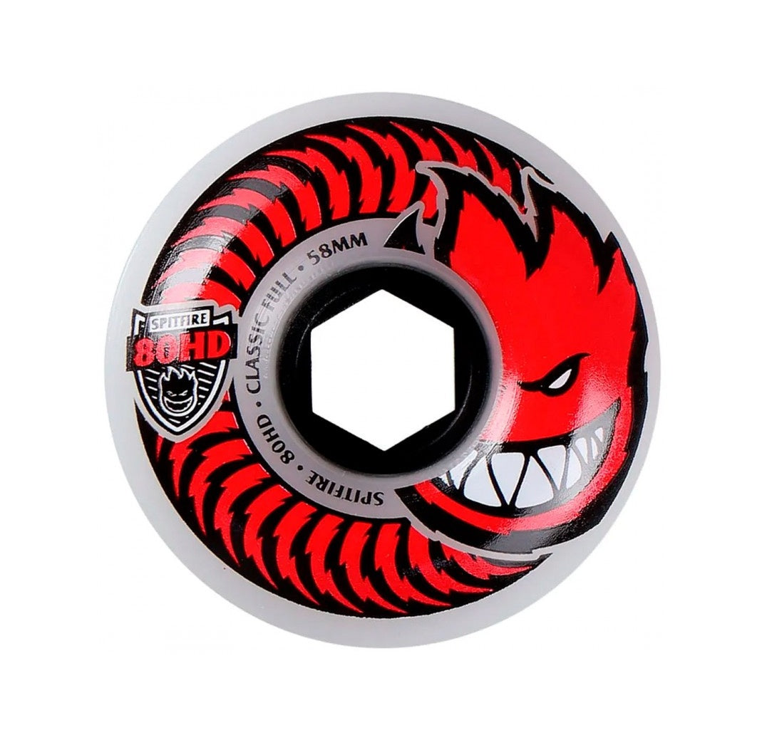 Rodas Spitfire Classic Full Chargers Clear 58mm 80HD – NO23 Skateboards