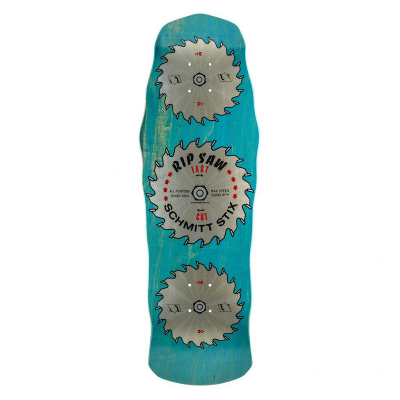 Schmitt Stix Ripsaw Modern Concave Old School Blue Stain Skateboard De ...