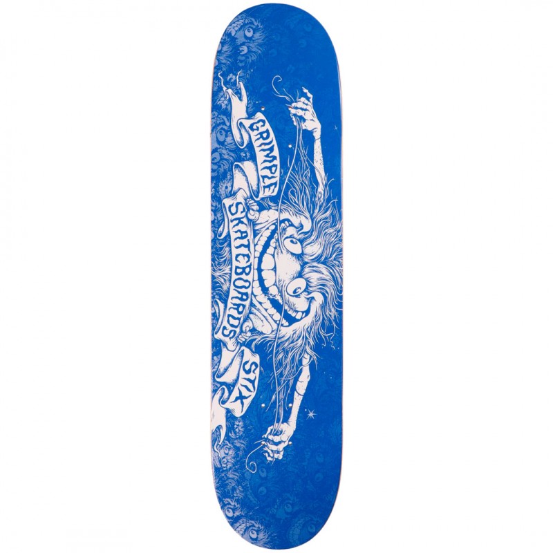 Anti-Hero Grimple Stix Blue Skateboard Deck 8.06" – NO23 Skateboards