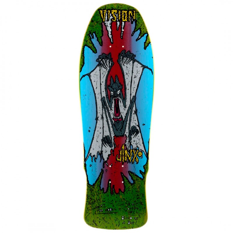 Vision Original Jinx Green Stain Skateboard Deck 9.75" – NO23 Skateboards