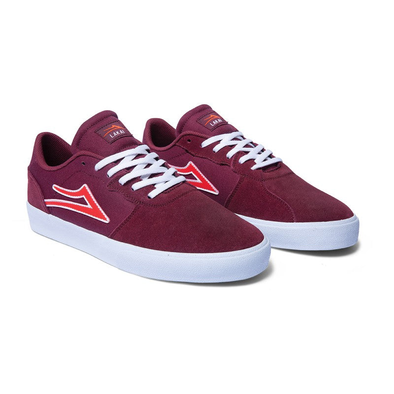 Lakai Cardiff Suede Sneakers - Burgundy – NO23 Skateboards